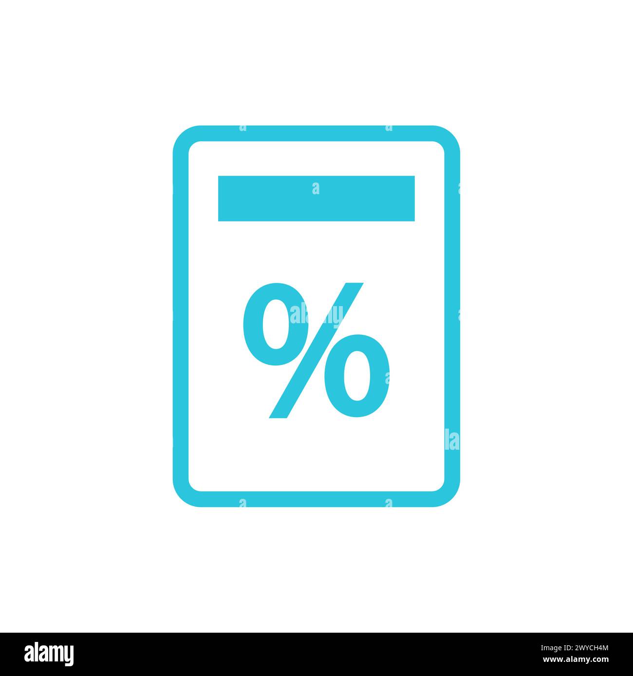 Probability percentage calculator. Isolated on white background. From ...