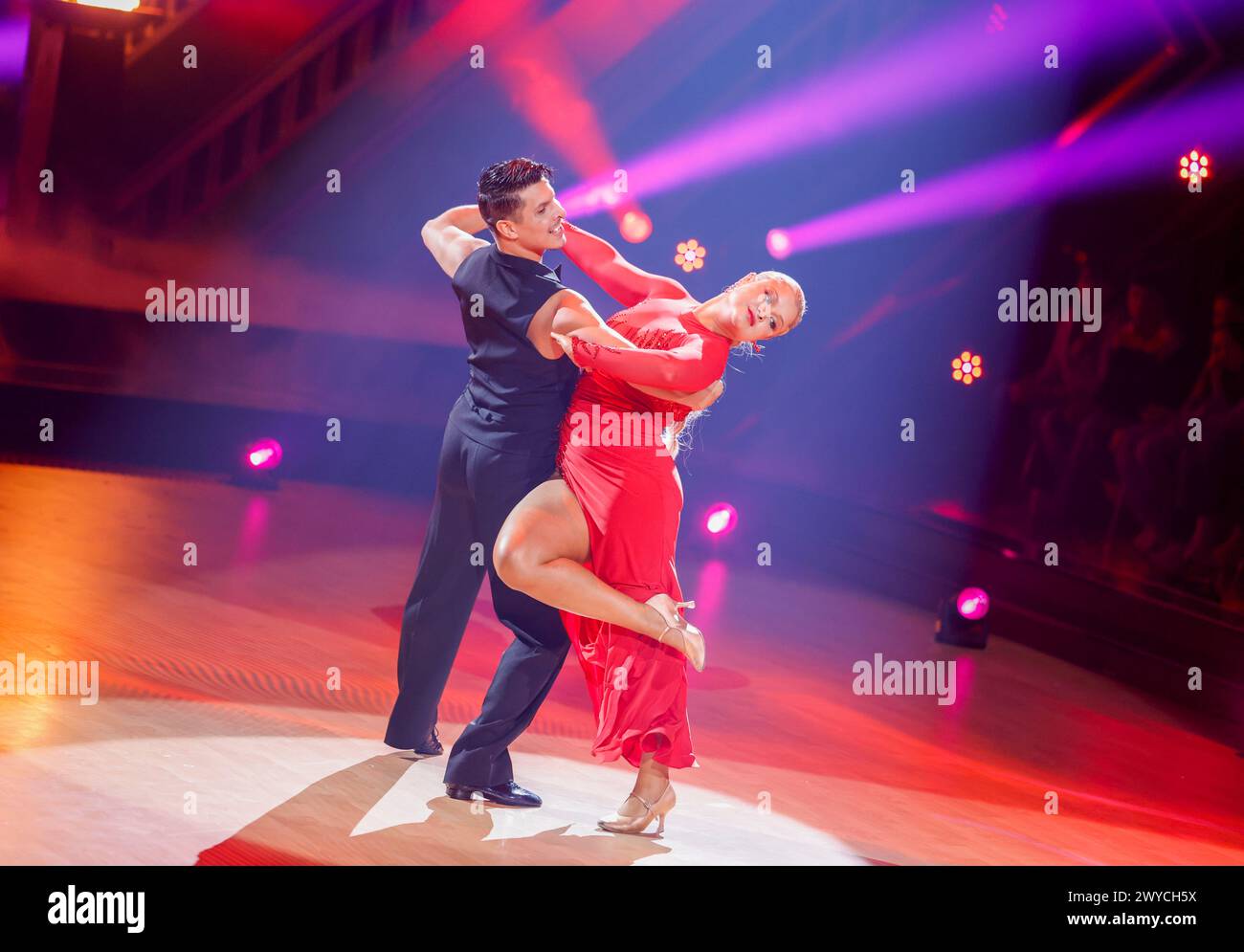 Cologne, Germany. 05th Apr, 2024. Sophia Thiel, influencer, and Alexandru Ionel, professional ...