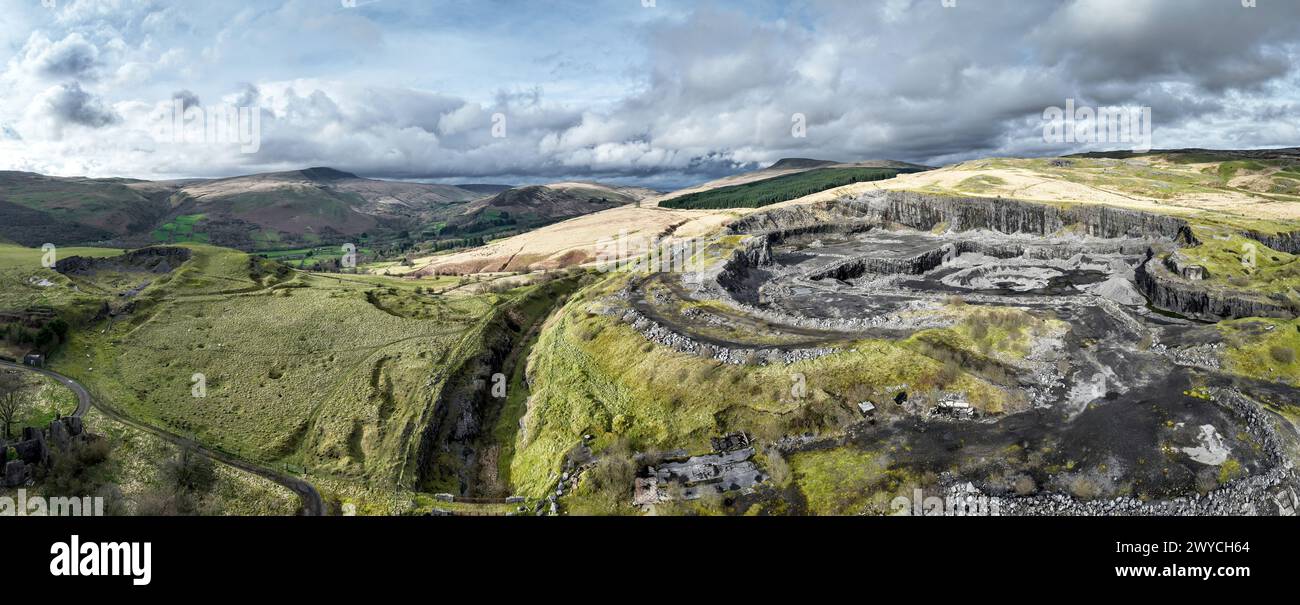 Penwyllt limestone quarry hi-res stock photography and images - Alamy