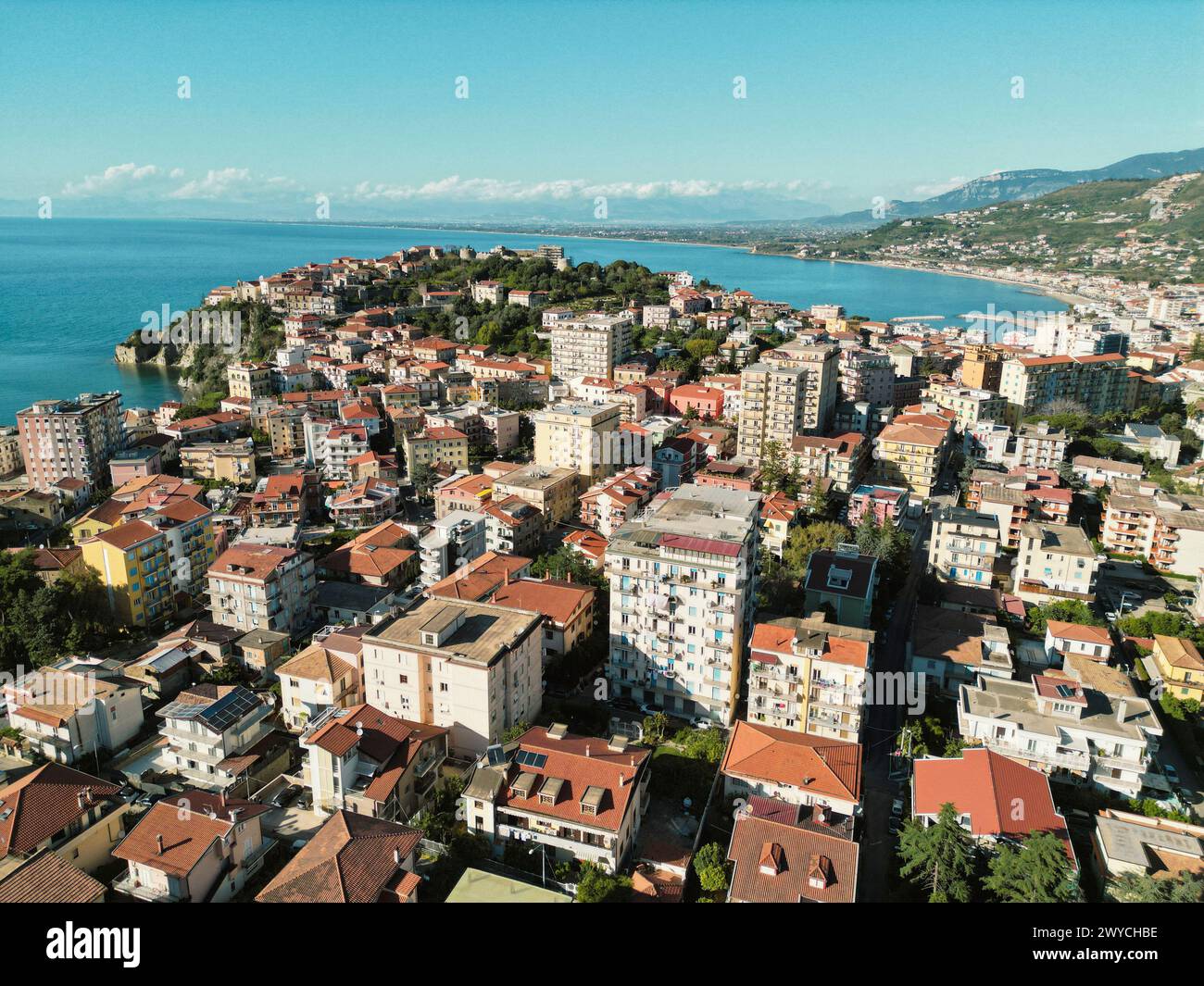 Agropoli: Majestic Aerial View of a Coastal Gem in Southern Italy ...