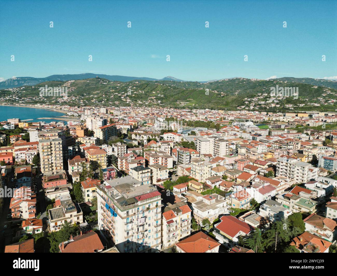 Agropoli: Majestic Aerial View of a Coastal Gem in Southern Italy ...