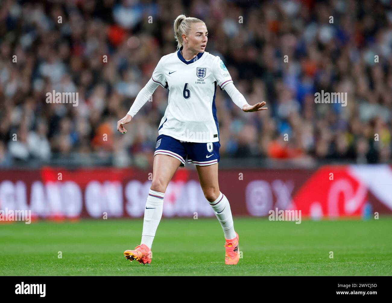 England’s Alex Greenwood during the UEFA Women's Euro 2025 qualifying ...