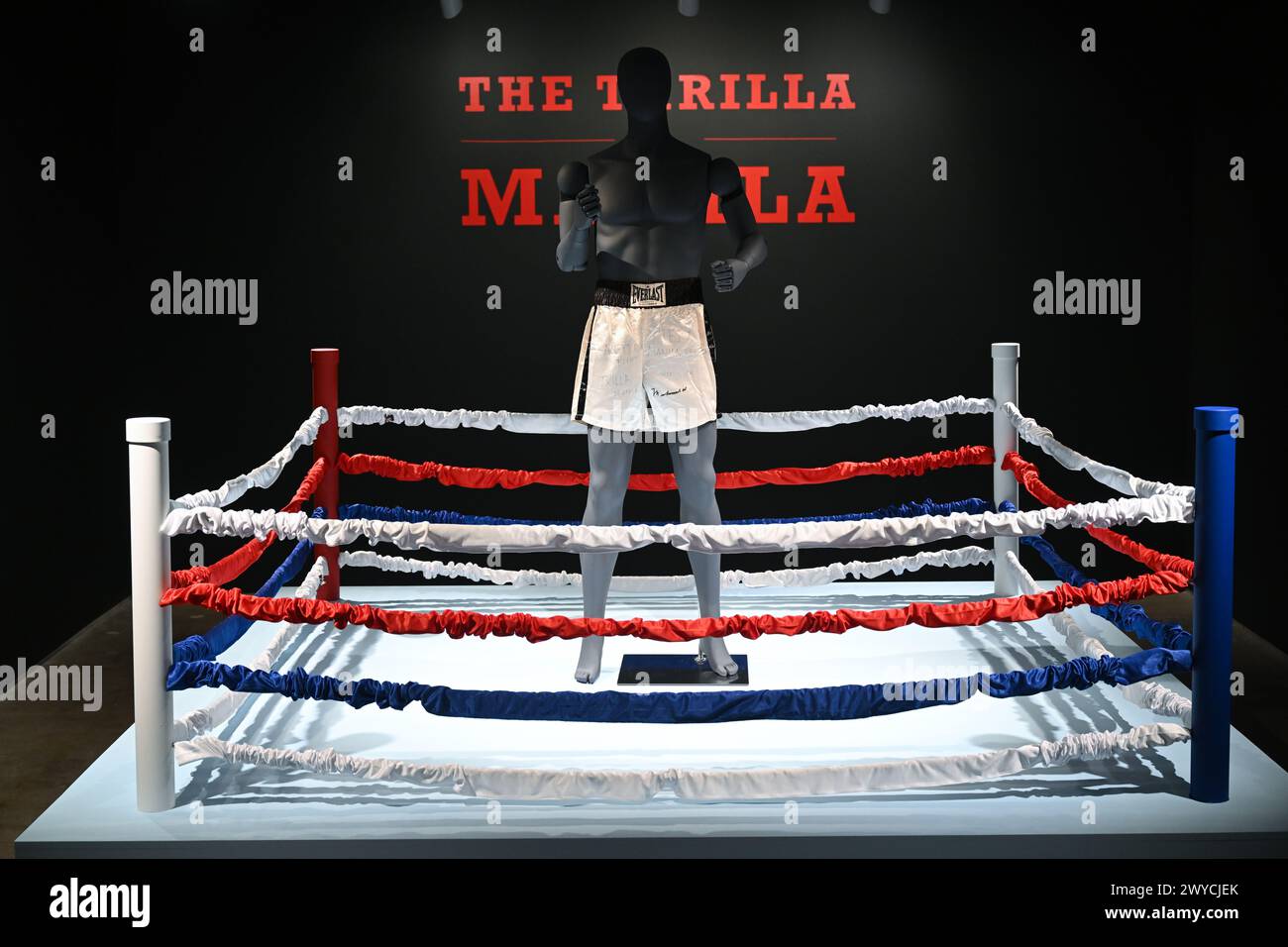 Muhammad Ali's trunks worn during the 1975 legendary match against Joe ...