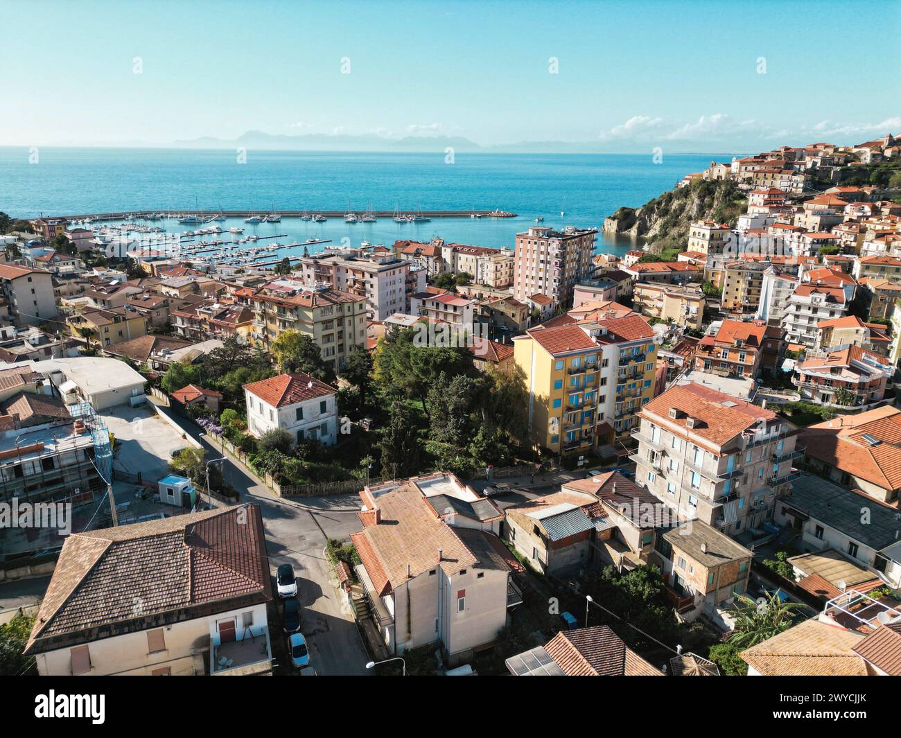 Agropoli: Majestic Aerial View of a Coastal Gem in Southern Italy ...