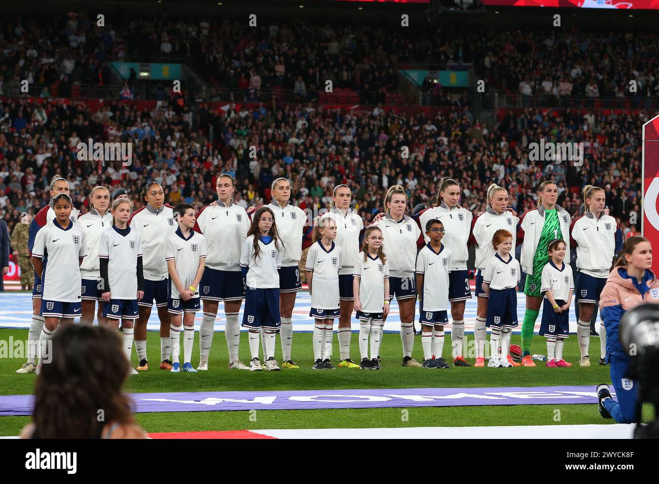 Wembley Stadium, London, UK. 5th Apr, 2024. UEFA Womens Euro Qualifying ...