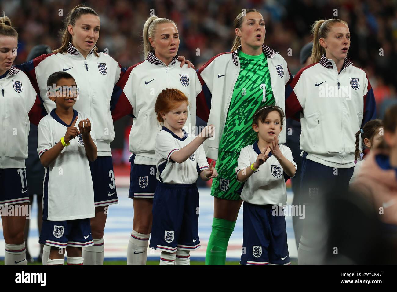 Wembley Stadium, London, UK. 5th Apr, 2024. UEFA Womens Euro Qualifying ...