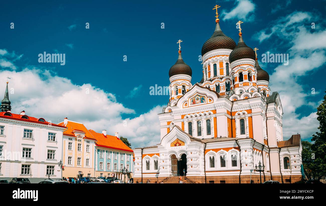 Tallinn, Estonia. Alexander Nevsky Cathedral. Famous Orthodox Cathedral ...