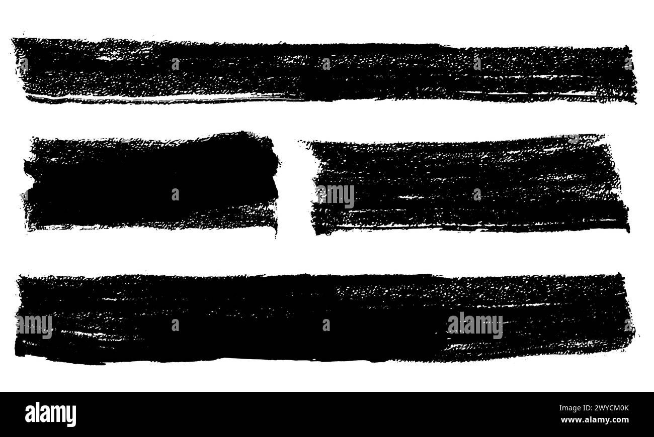 Hand painted rectangular Black and White Stock Photos & Images - Alamy
