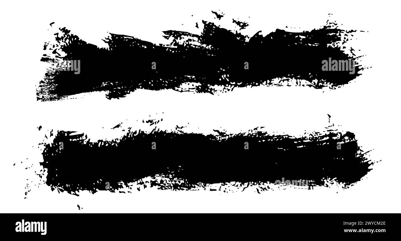 Brush strokes vector. Rectangular painted objects Stock Vector Image & Art - Alamy