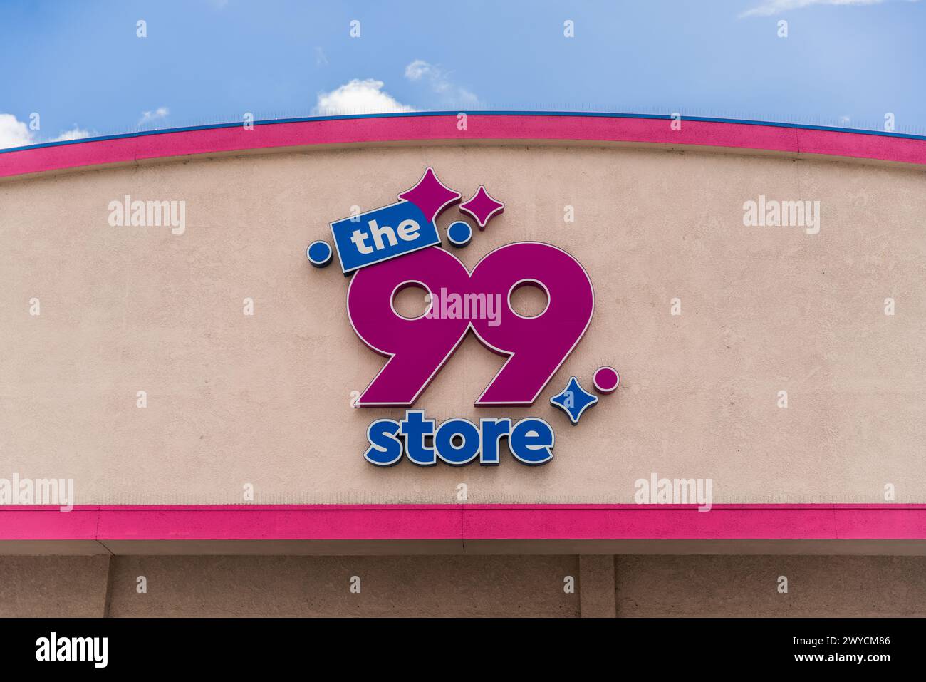 Facade of a 99 Store location in Los Angeles, California. The company announced in April, 2024 ...