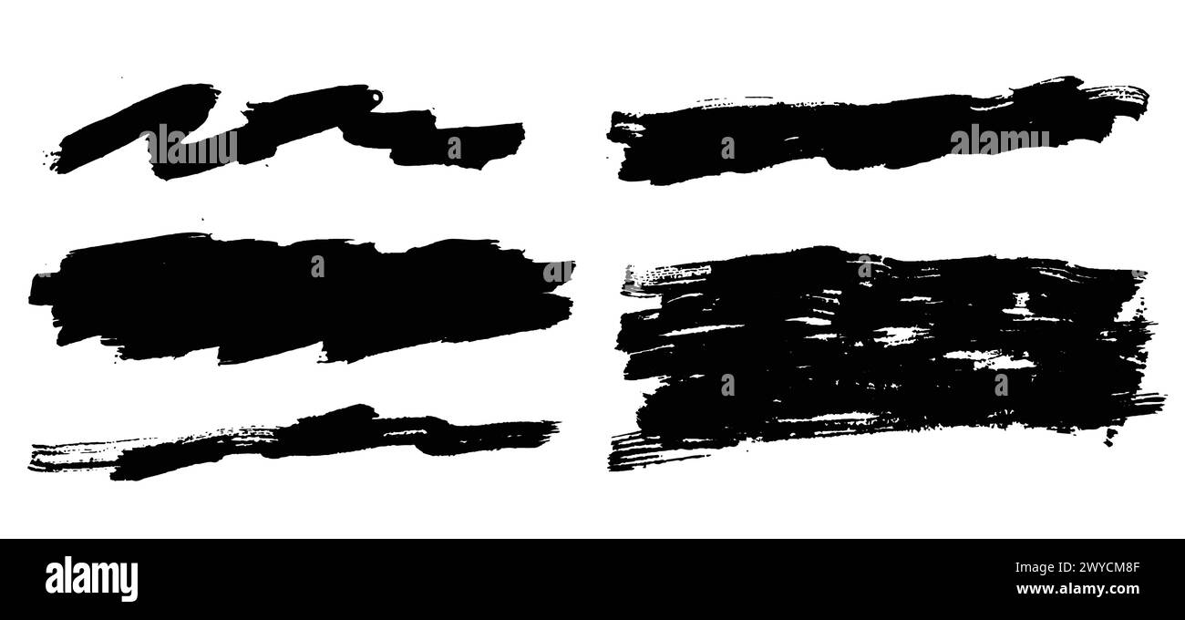 Brush strokes vector. Diagonal textured painted backgrounds Stock ...