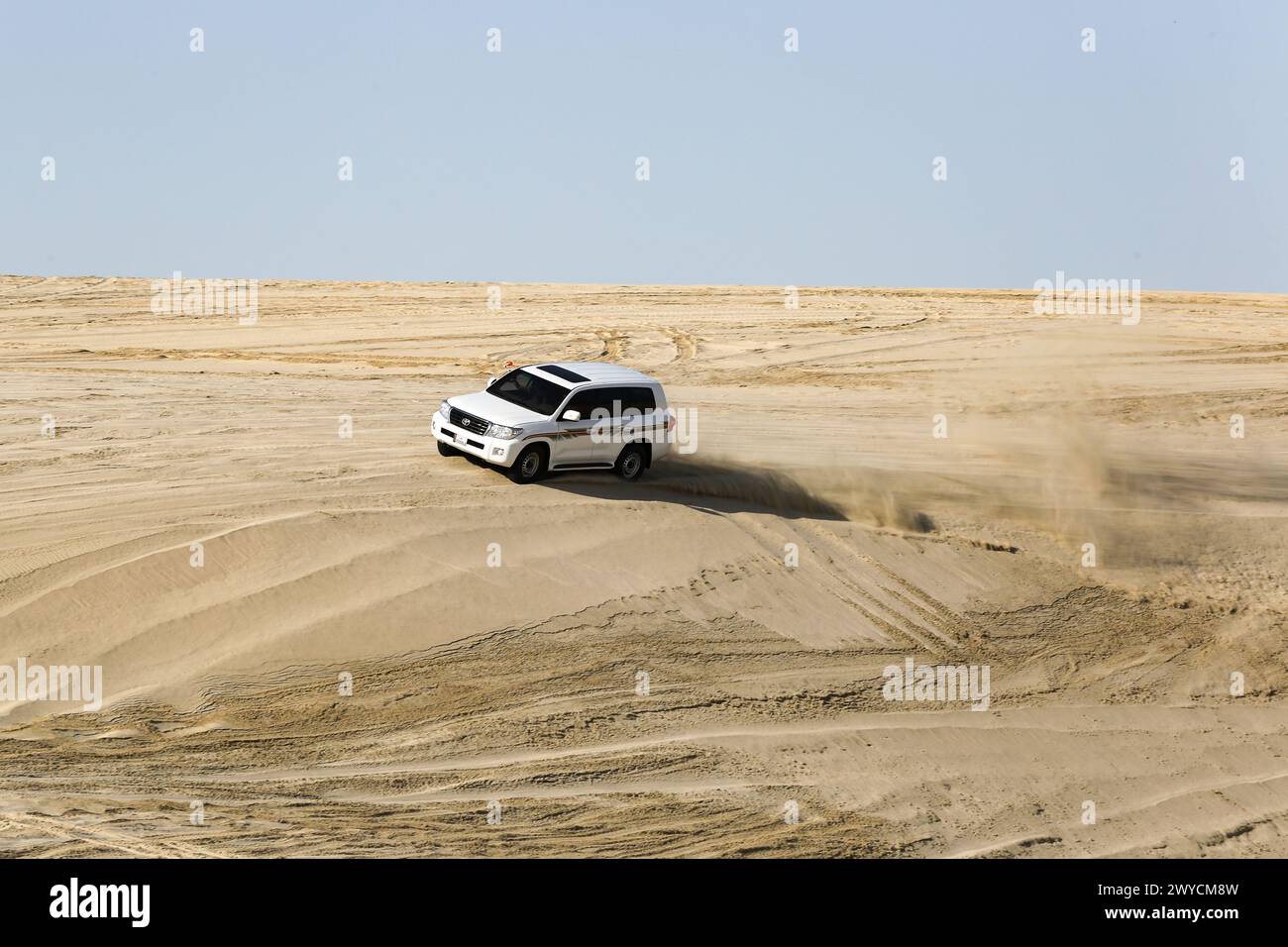 Jeep safari in the Arab desert Stock Photo - Alamy