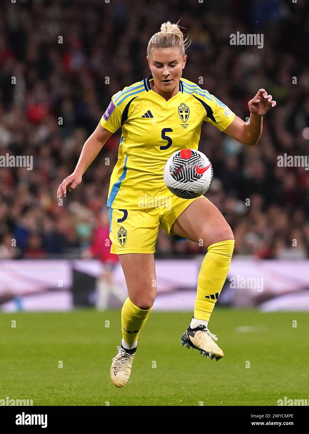 Sweden's Amanda Nilden during the UEFA Women's Euro 2025 qualifying ...