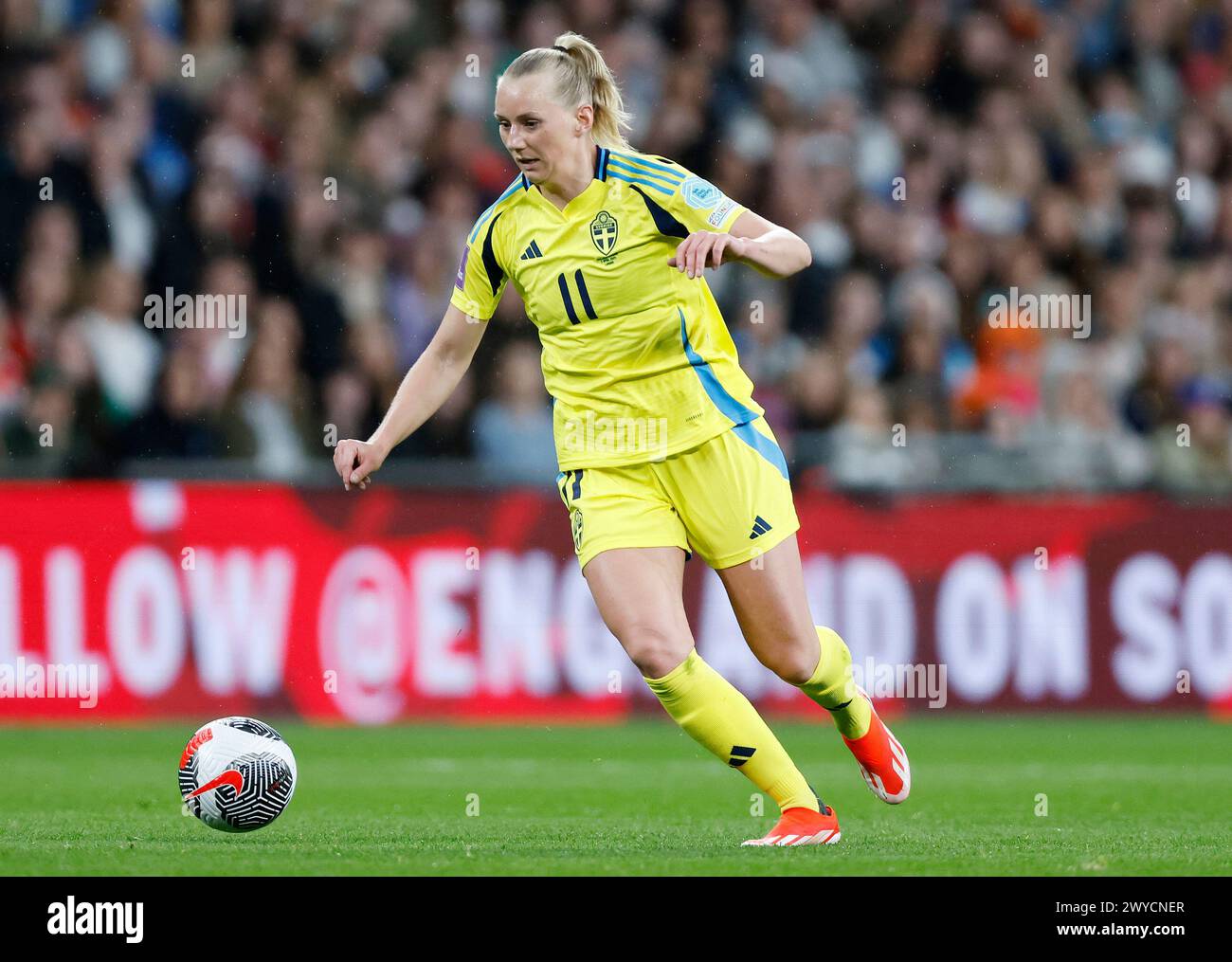 Sweden’s Stina Blackstenius during the UEFA Women's Euro 2025 ...