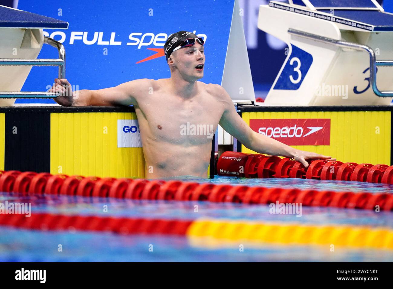 Duncan Scott after winning the Men's 200m IM Final on day four of the ...