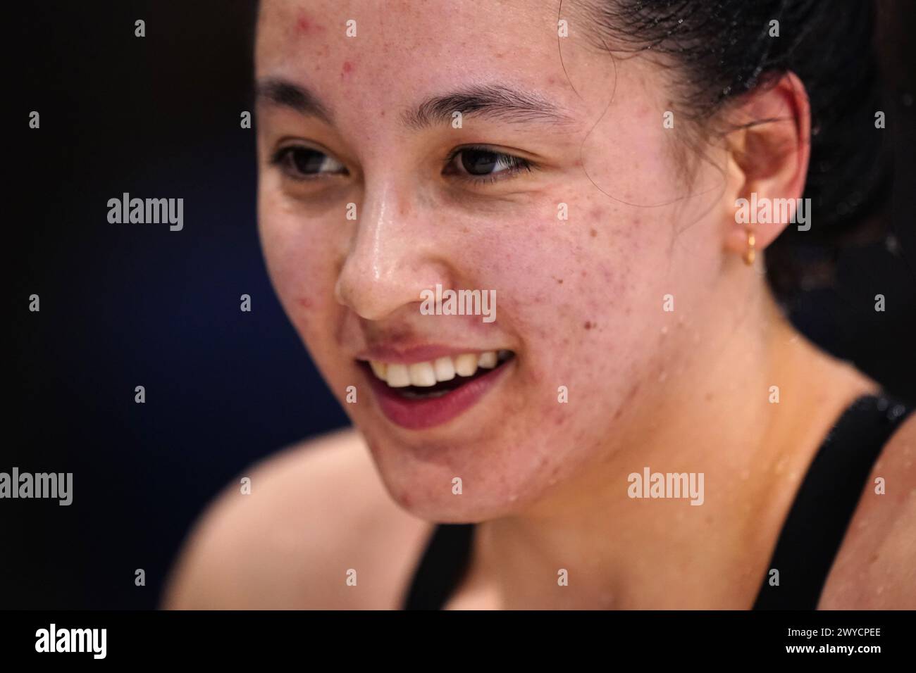 Alice Tai after swimming in the Women's 400m Freestyle Para final on ...