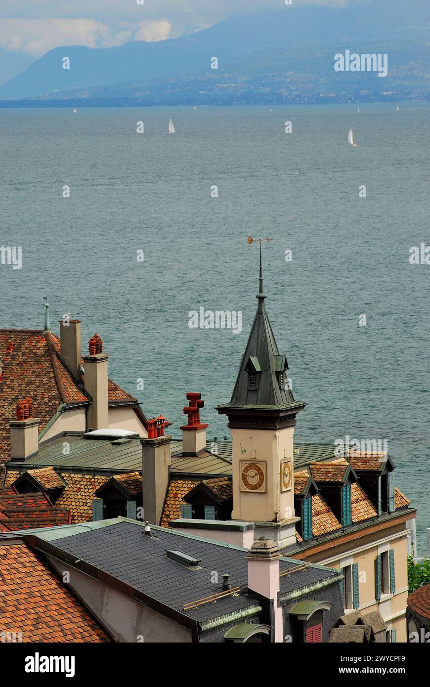 Switzerland country town top view hi-res stock photography and images ...