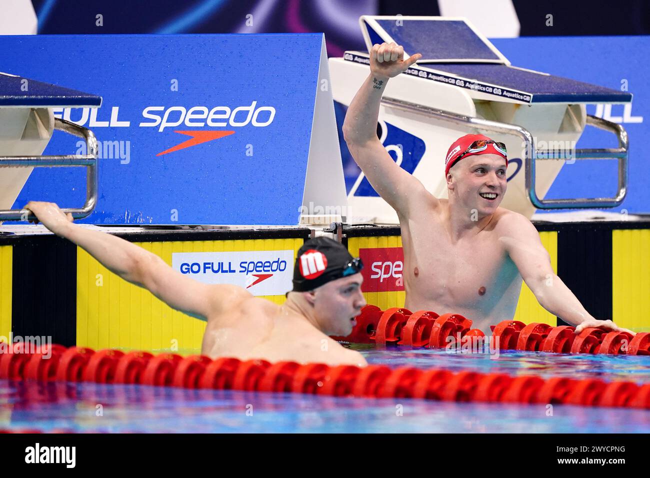 Joe Litchfield after swimming in the Men's 100m Butterfly final on day ...
