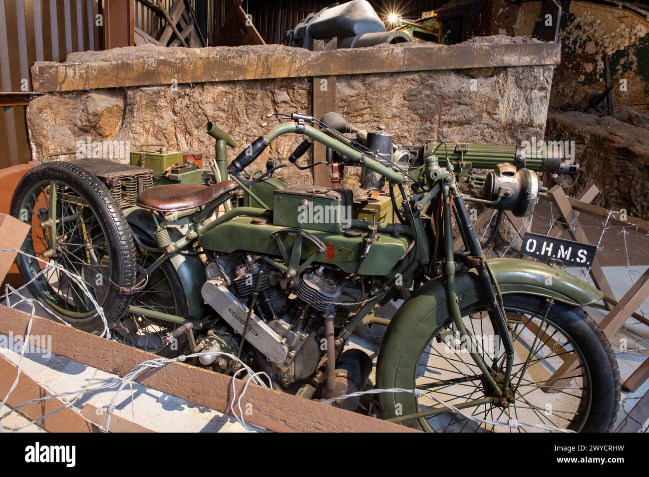 Bovington.Dorset.United Kingdom.February 22nd 2024.A Matchless Vickers ...