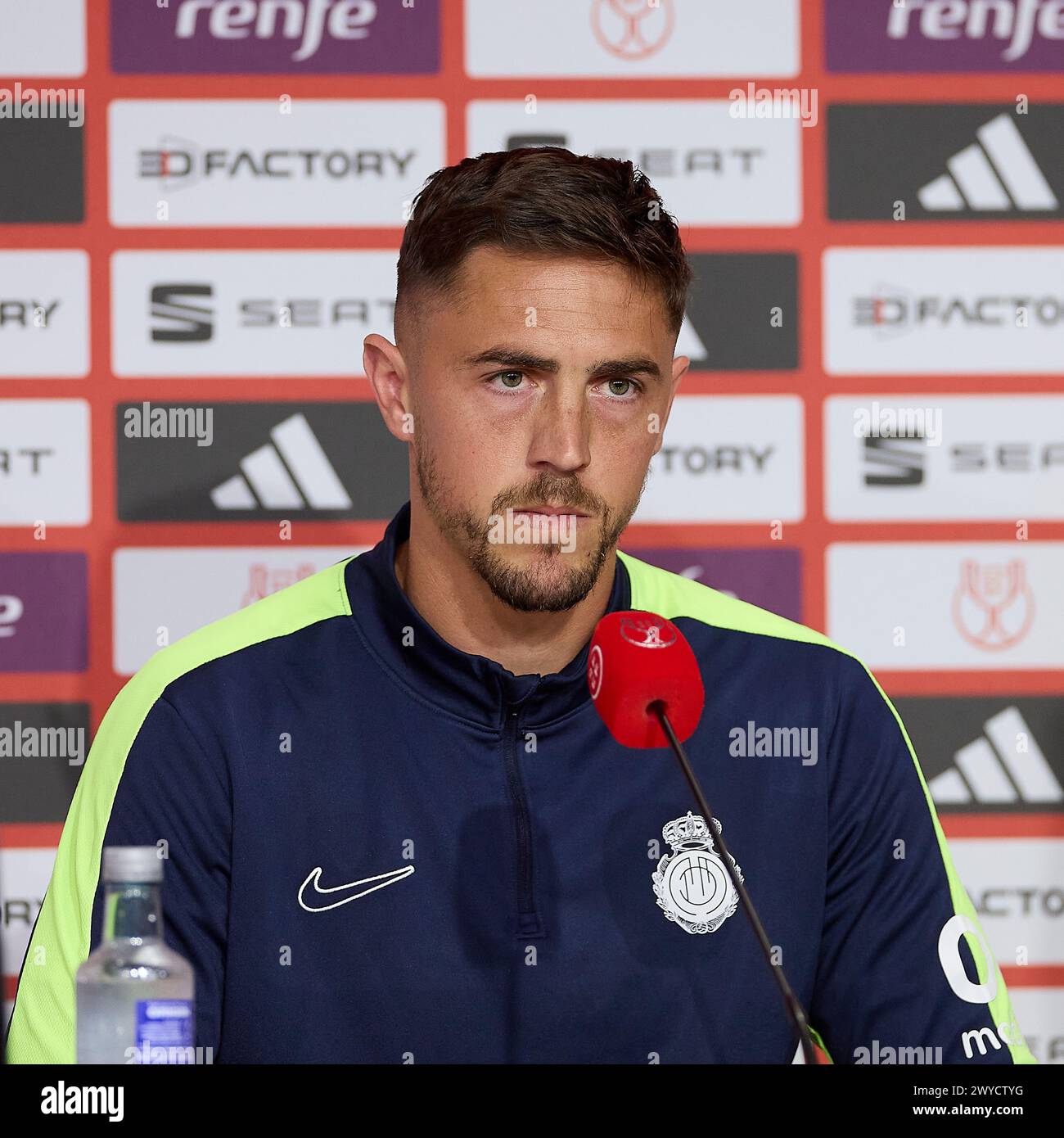 Seville, Spain. 05th Apr, 2024. Antonio Raillo, the captain of RCD ...