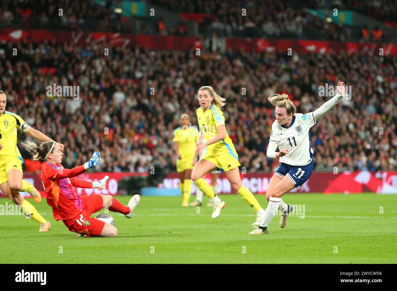 Wembley Stadium, London, UK. 5th Apr, 2024. UEFA Womens Euro Qualifying ...