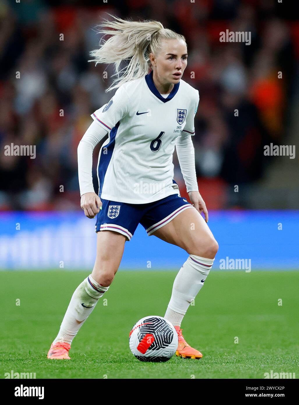 England’s Alex Greenwood during the UEFA Women's Euro 2025 qualifying ...