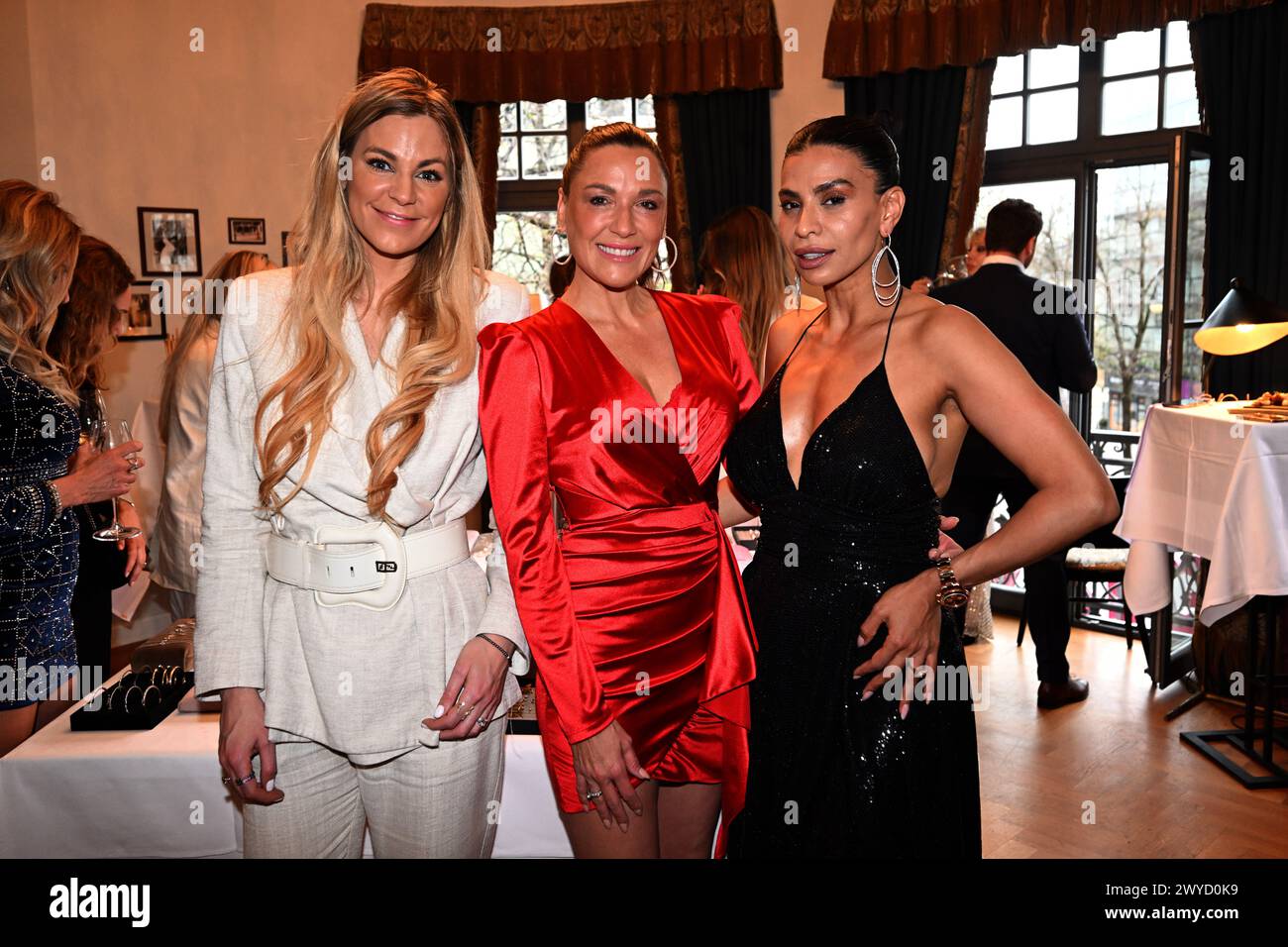 Munich Germany 05th Apr 2024 Amanda Weibull Laurell Lwl Jewelry L R Entrepreneur Simone