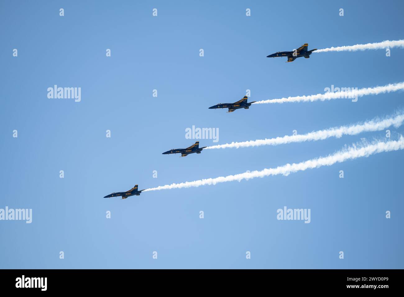 The U.S. Navy Blue Angels practice maneuvers prior to the upcoming ...