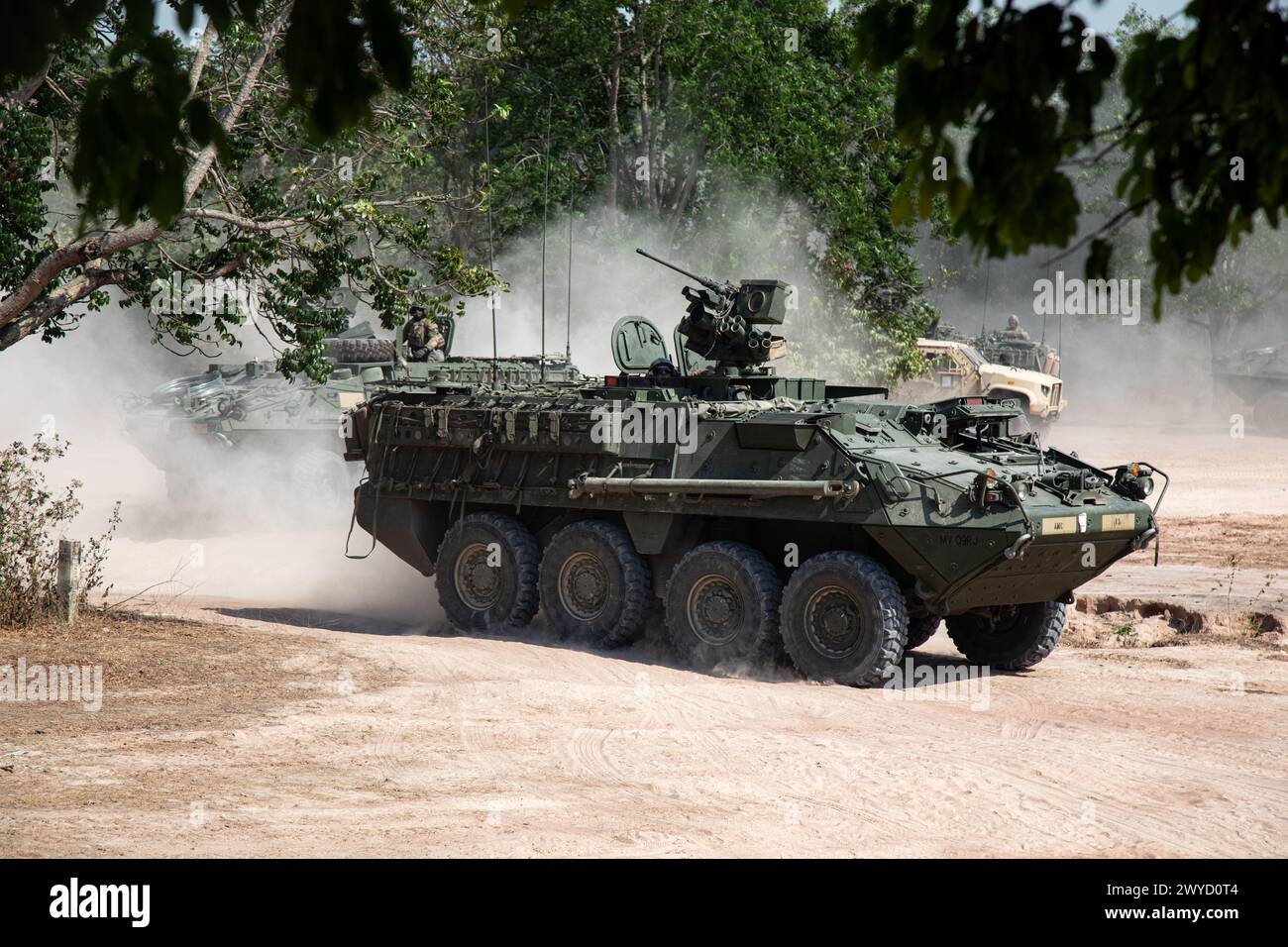 A U.S. Army M1126 Stryker Infantry Carrier Vehicle assigned to Chosin ...