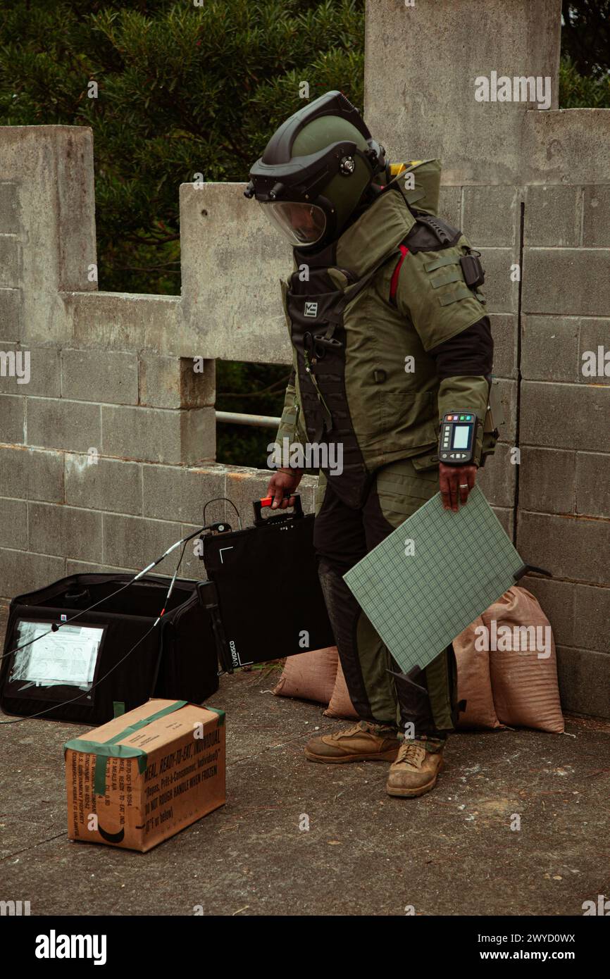 U.S. Marine Corps Staff Sgt. Jasper Gomes, an explosive ordnance ...