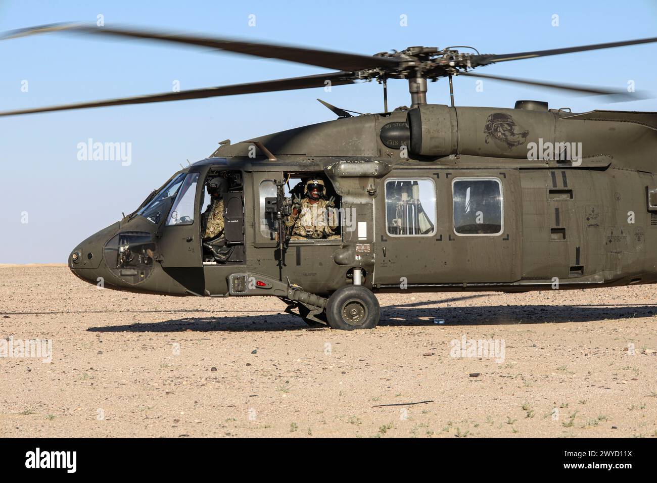 Paratroopers assigned to the 82nd Combat Aviation Brigade, 82nd ...