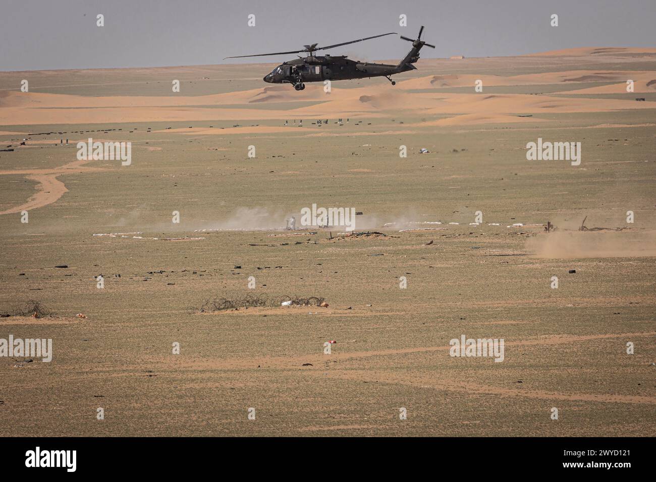Paratroopers assigned to the 82nd Combat Aviation Brigade, 82nd ...