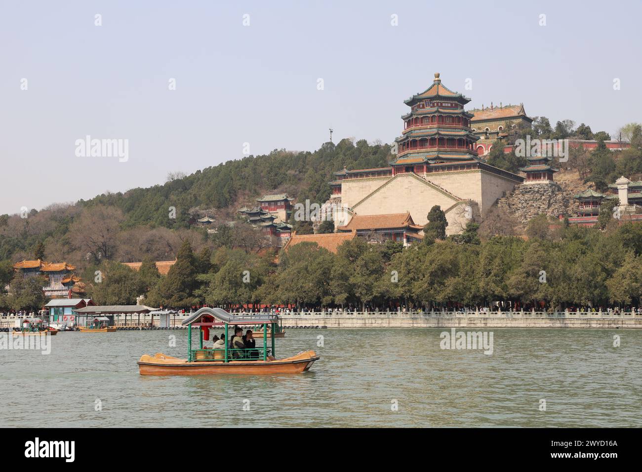 BEIJING, CHINA - APRIL 5, 2024 - Tourists visit the Summer Palace in ...
