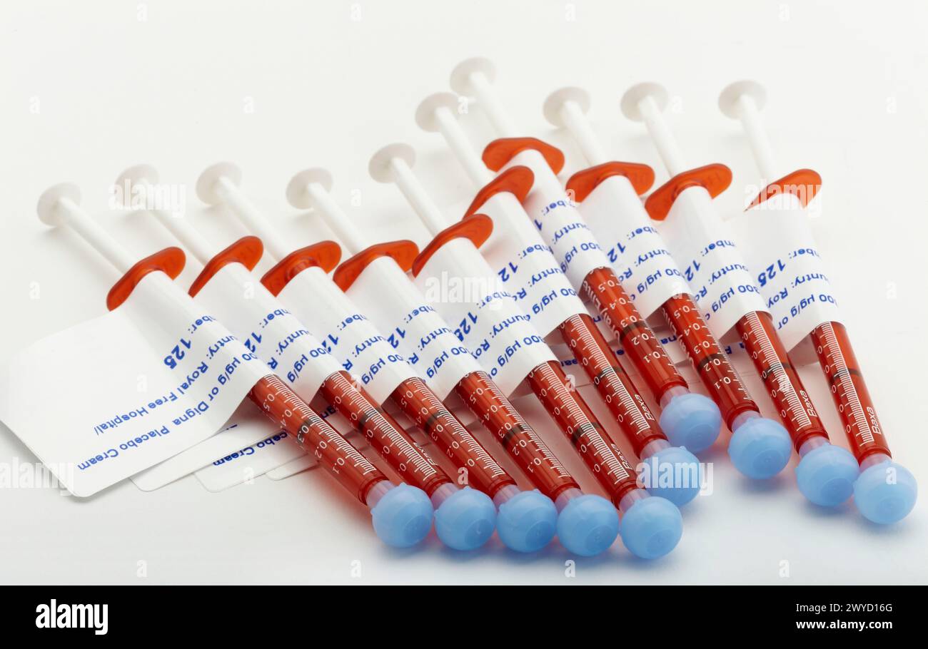 Dosed and labeled medication to be administered in a clinical trial ...