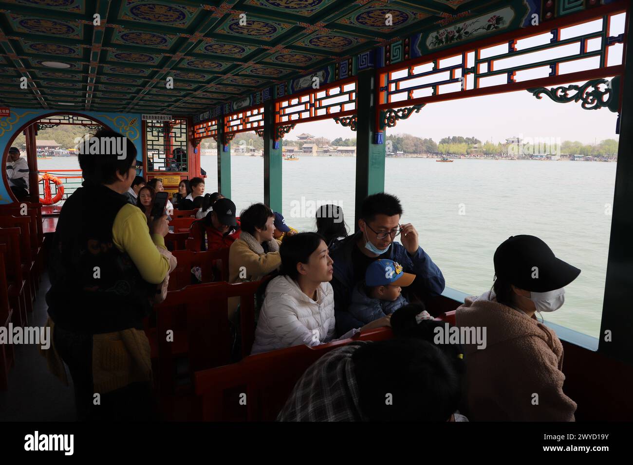 BEIJING, CHINA - APRIL 5, 2024 - Tourists visit the Summer Palace in ...