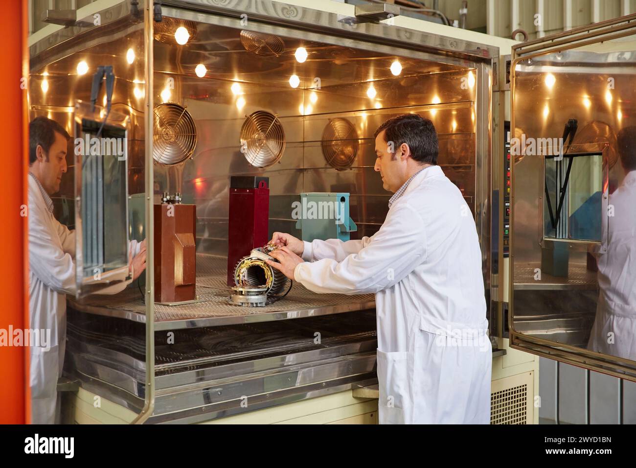 Test climate at high and low temperatures. Climate Chamber. Artificial ...