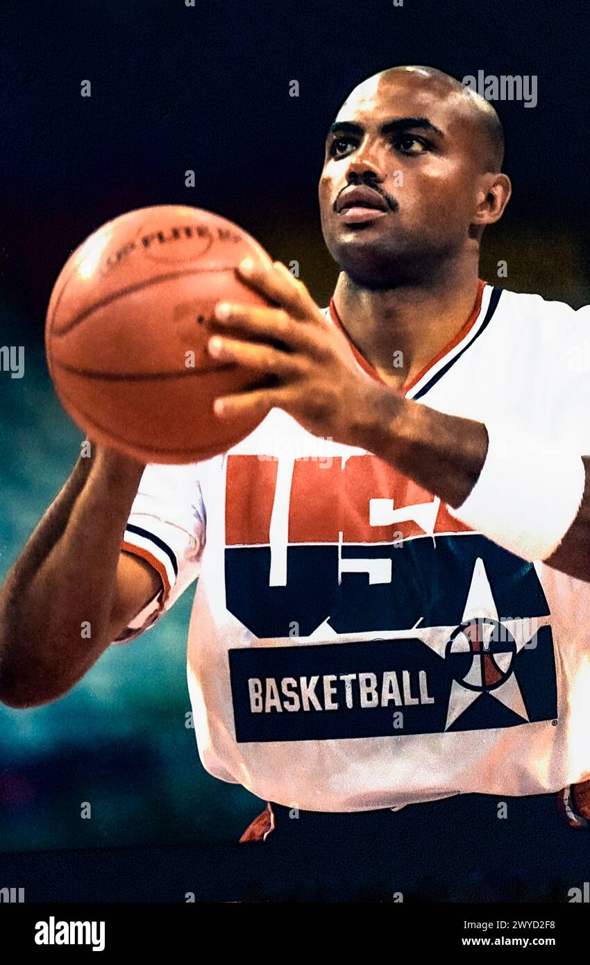 Charles Barkley (USA) competing at the 1992 Tournament of the Americas ...