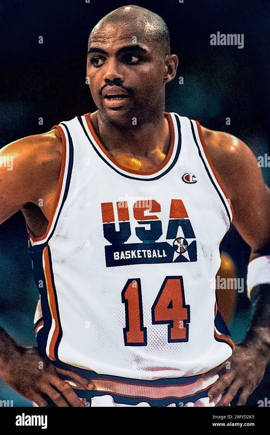 Charles Barkley (USA) competing at the 1992 Tournament of the Americas ...