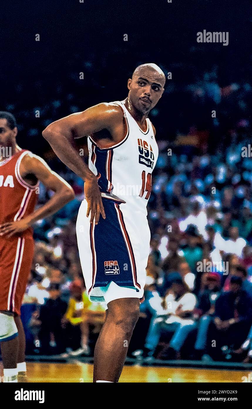 Charles Barkley (USA) competing at the 1992 Tournament of the Americas ...