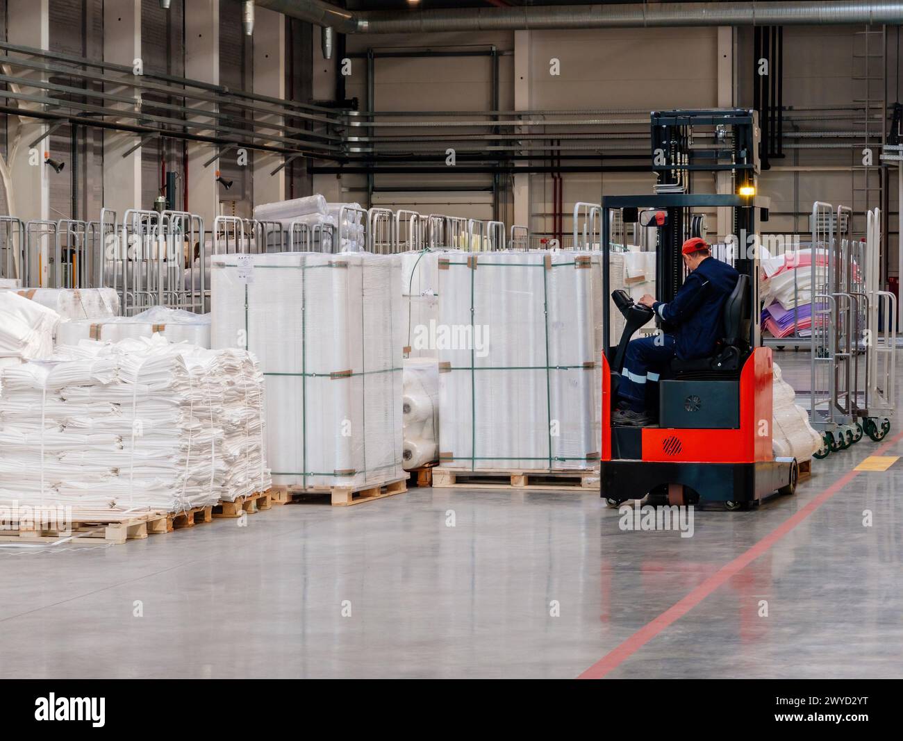 Blocks of foam rubber in warehouse Stock Photo - Alamy