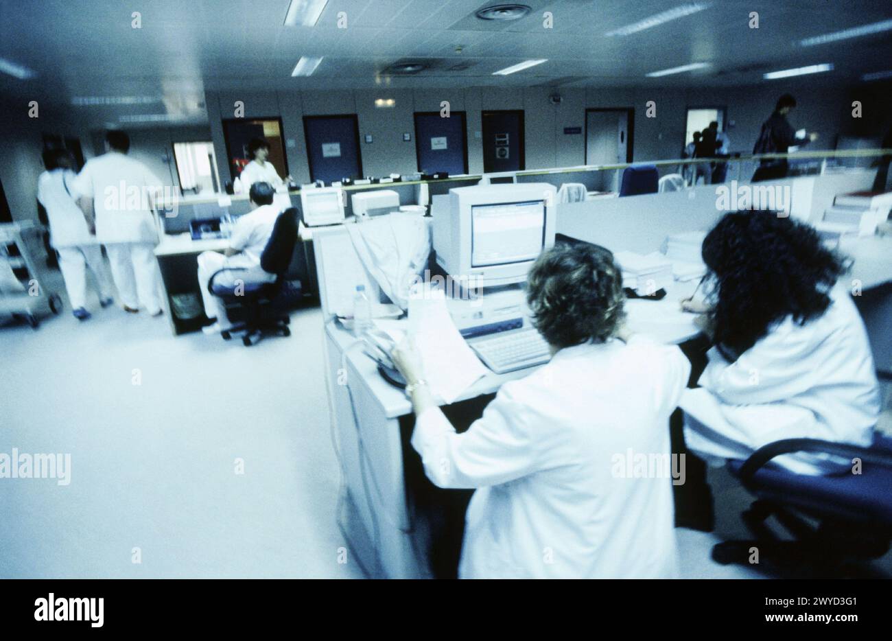 Admission desk in emergency area Stock Photo - Alamy