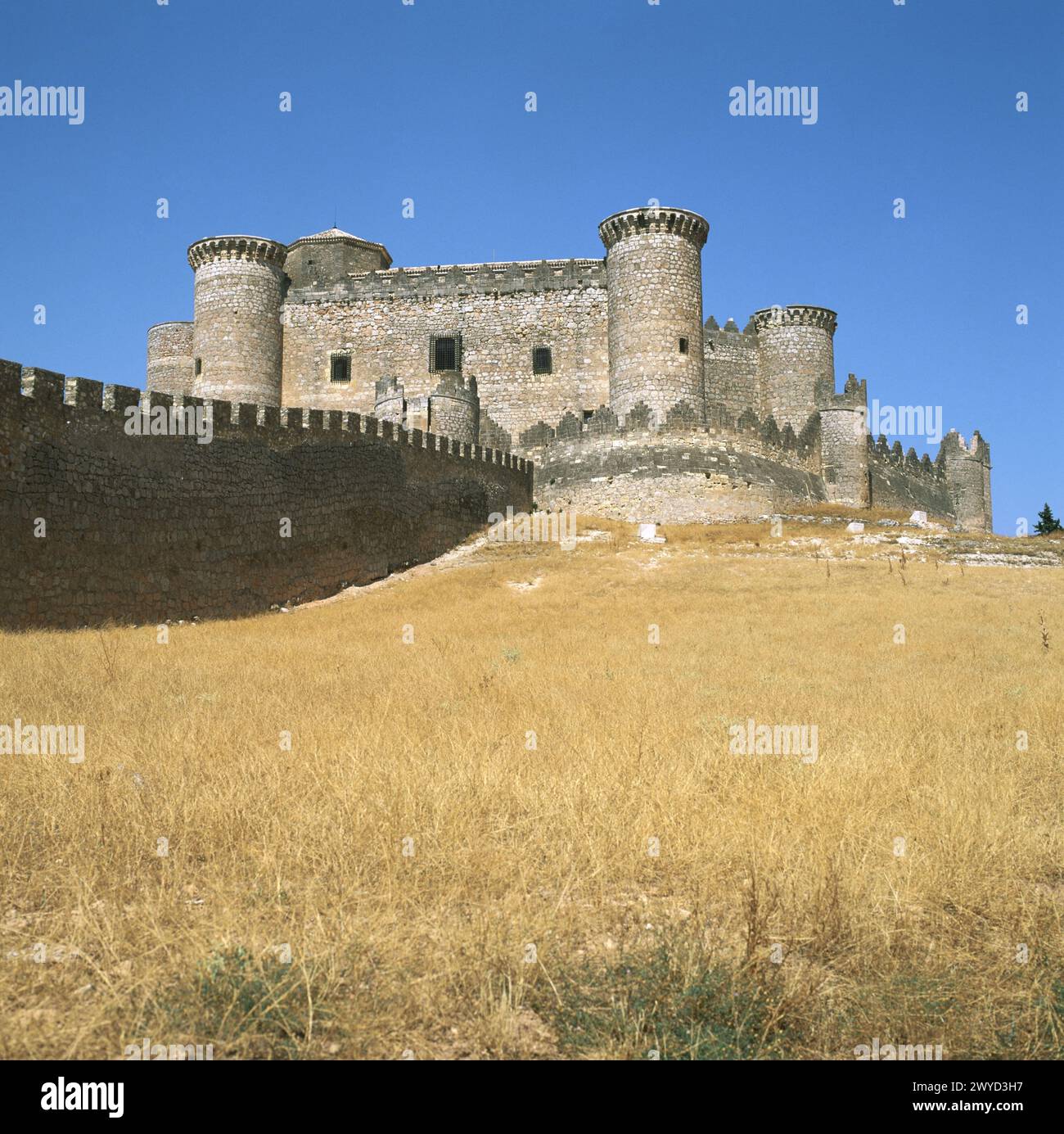 Belmonte Castle. Cuenca province, Spain Stock Photo - Alamy