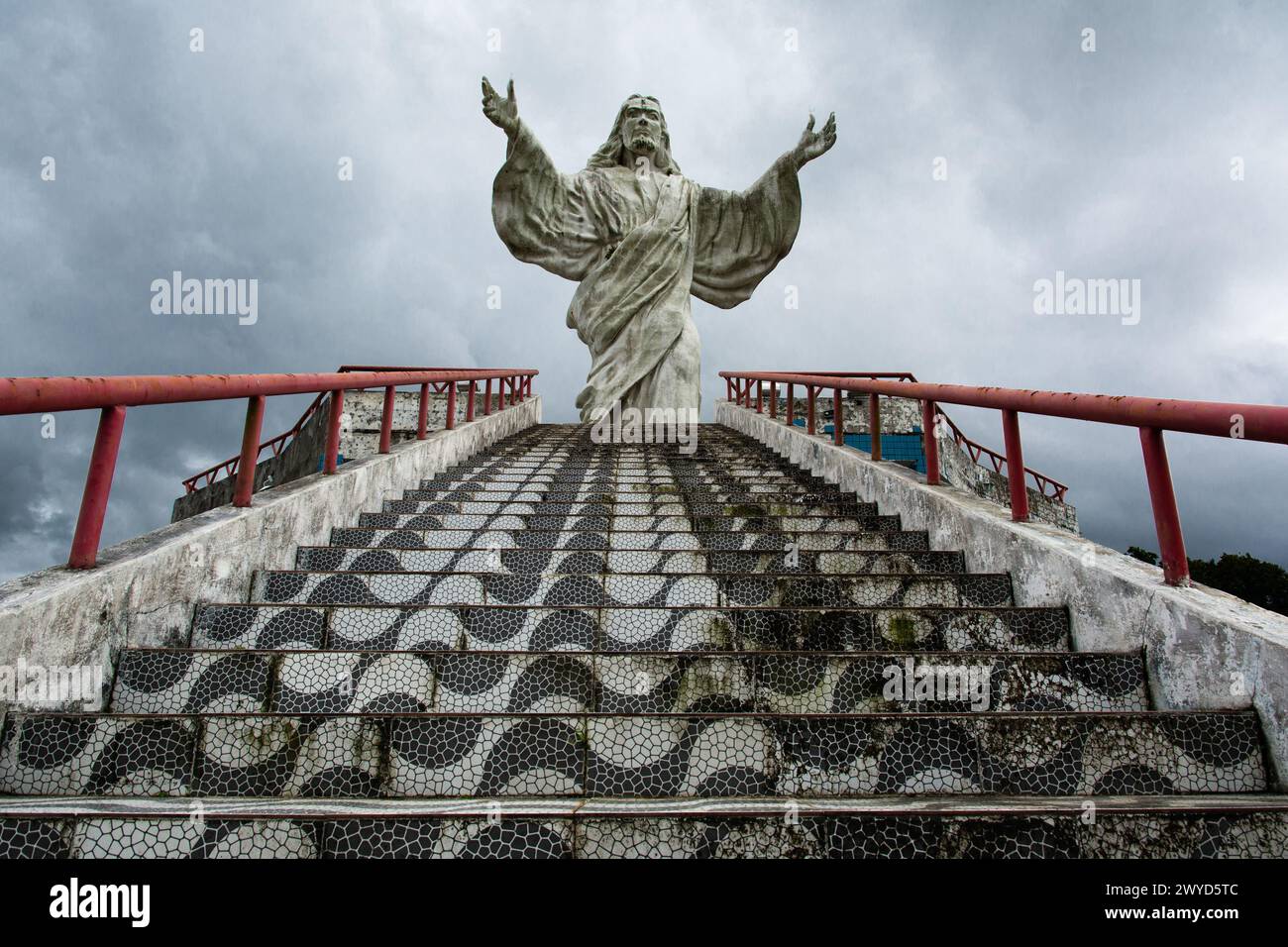 Nazare, Bahia, Brazil - March 29, 2019: View of the Christ of Nazare ...