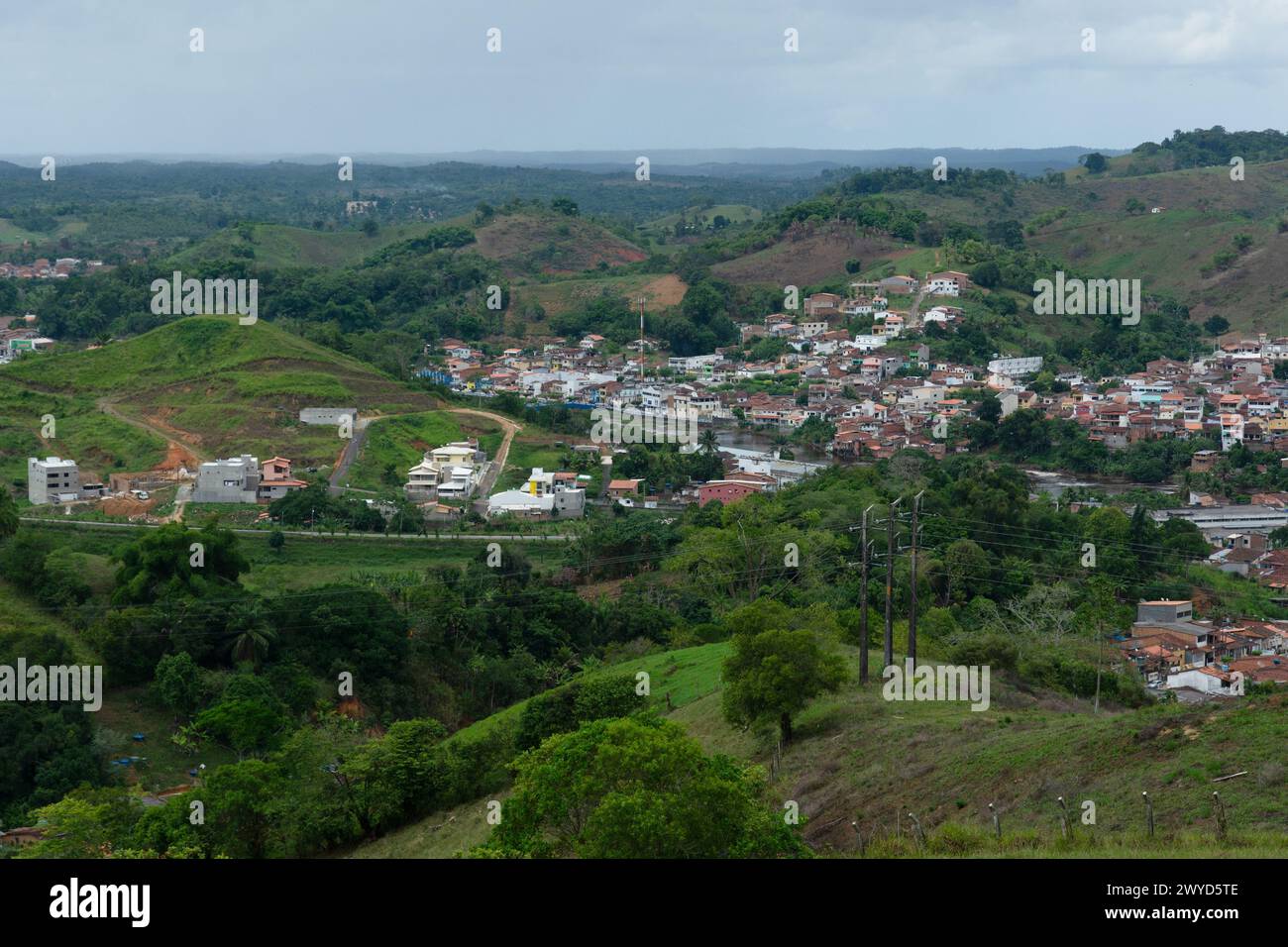 Nazare, Bahia, Brazil - March 29, 2019: View of the city of Nazare das ...
