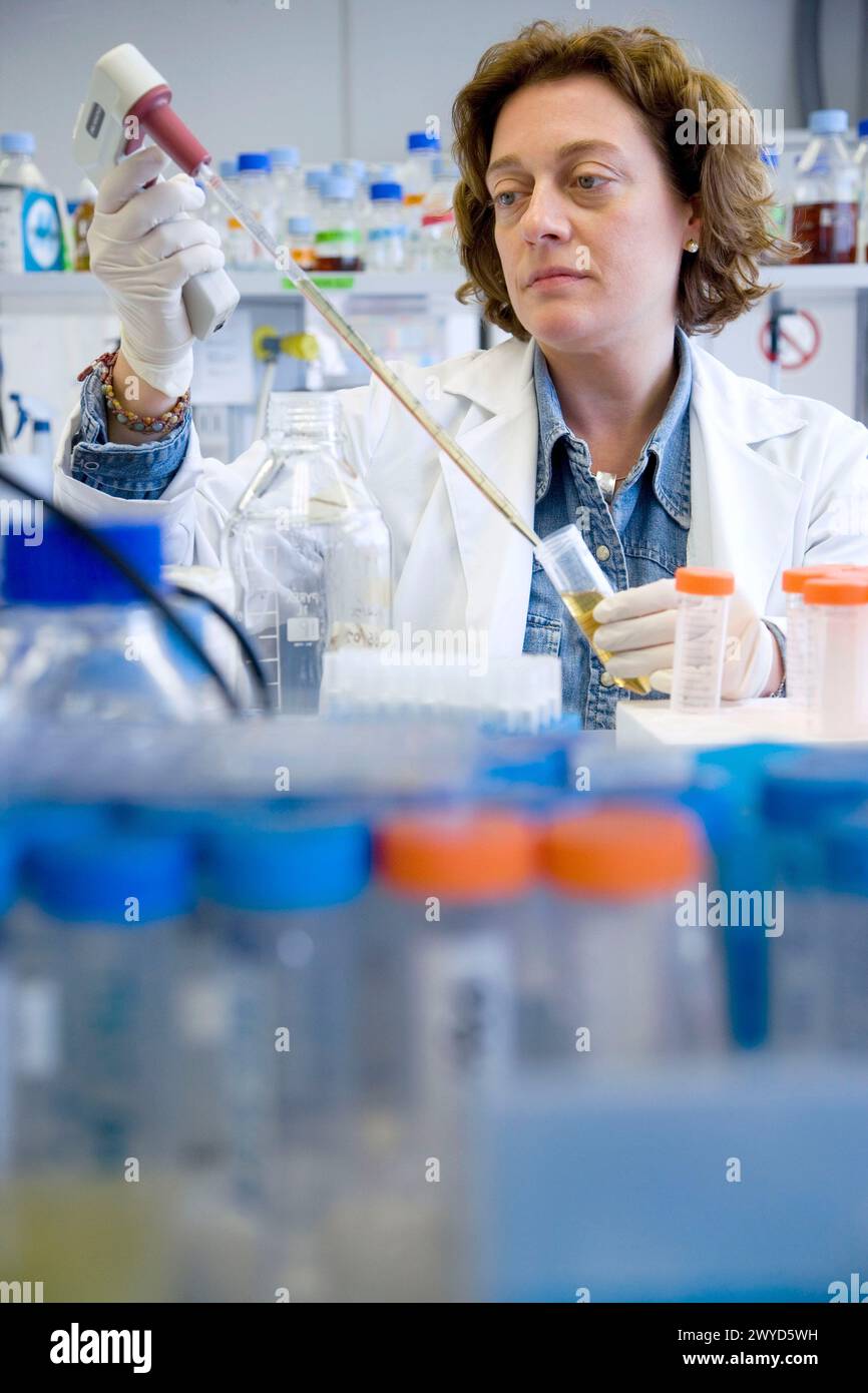 Transferring substances. Biopharmaceutical lab, development of new ...