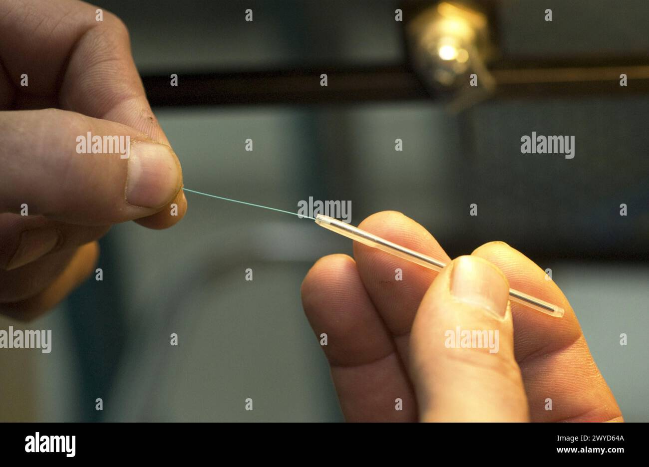 Preparation of optical fiber cable for fusion telecommunications ...