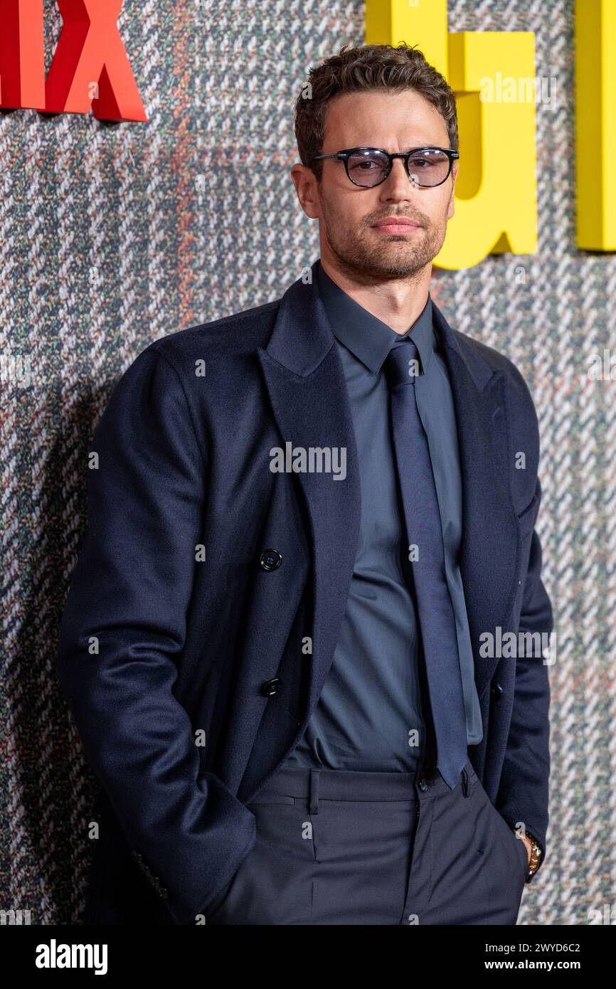 Celebs attend the red carpet for The Gentlemen premiere Featuring: Theo ...