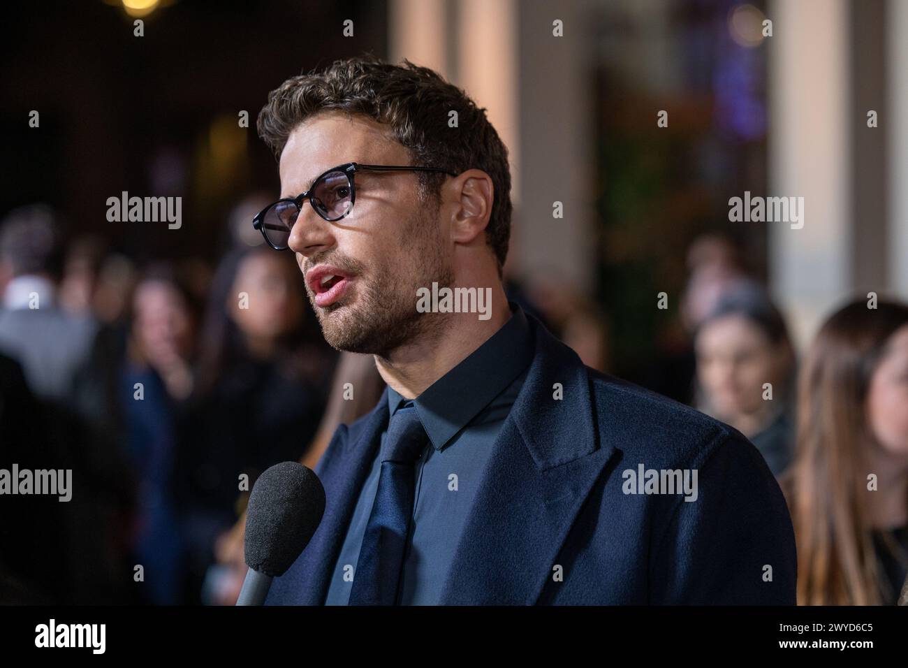 Celebs attend the red carpet for The Gentlemen premiere Featuring: Theo ...