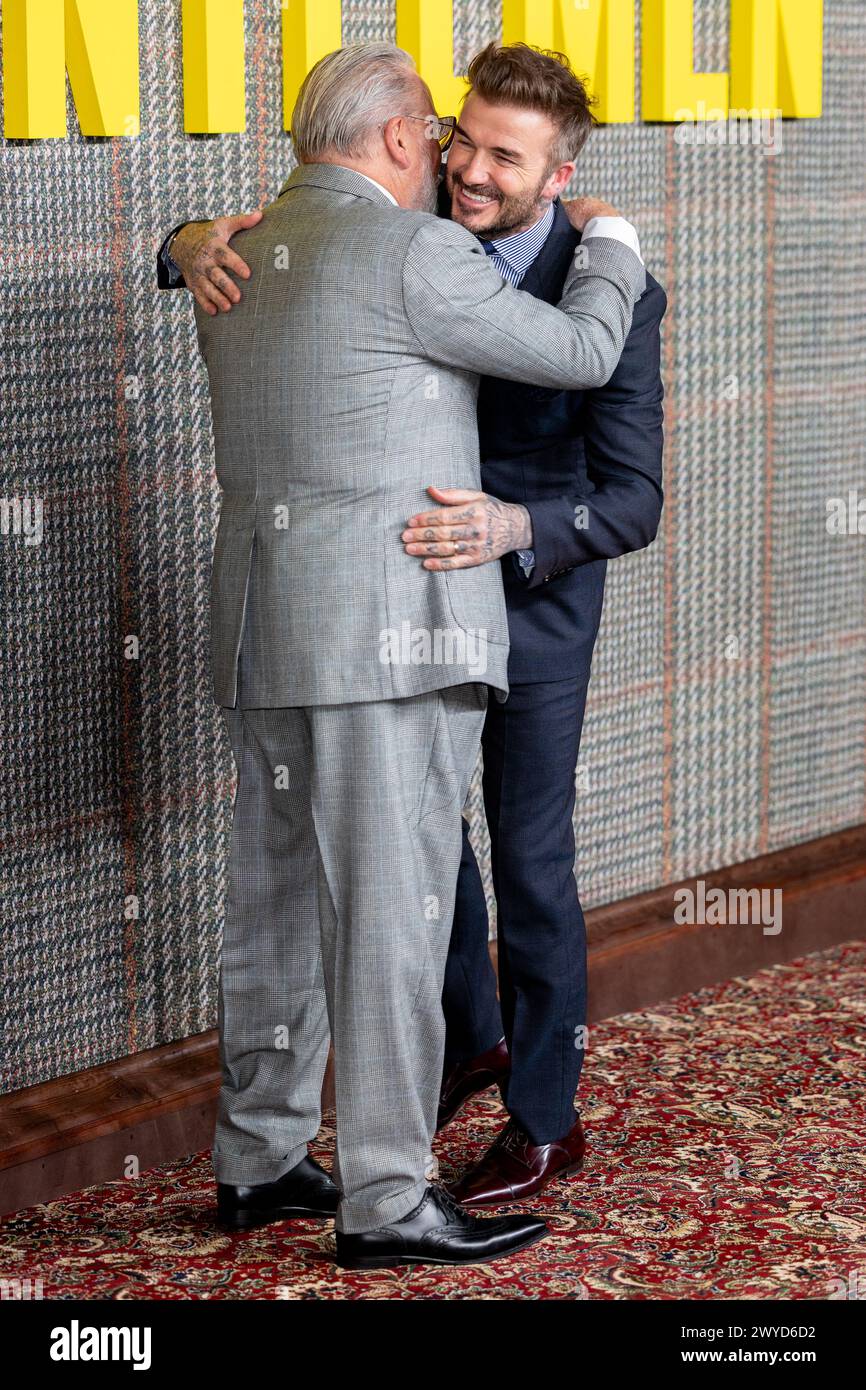 Celebs attend the red carpet for The Gentlemen premiere Featuring: Ray ...