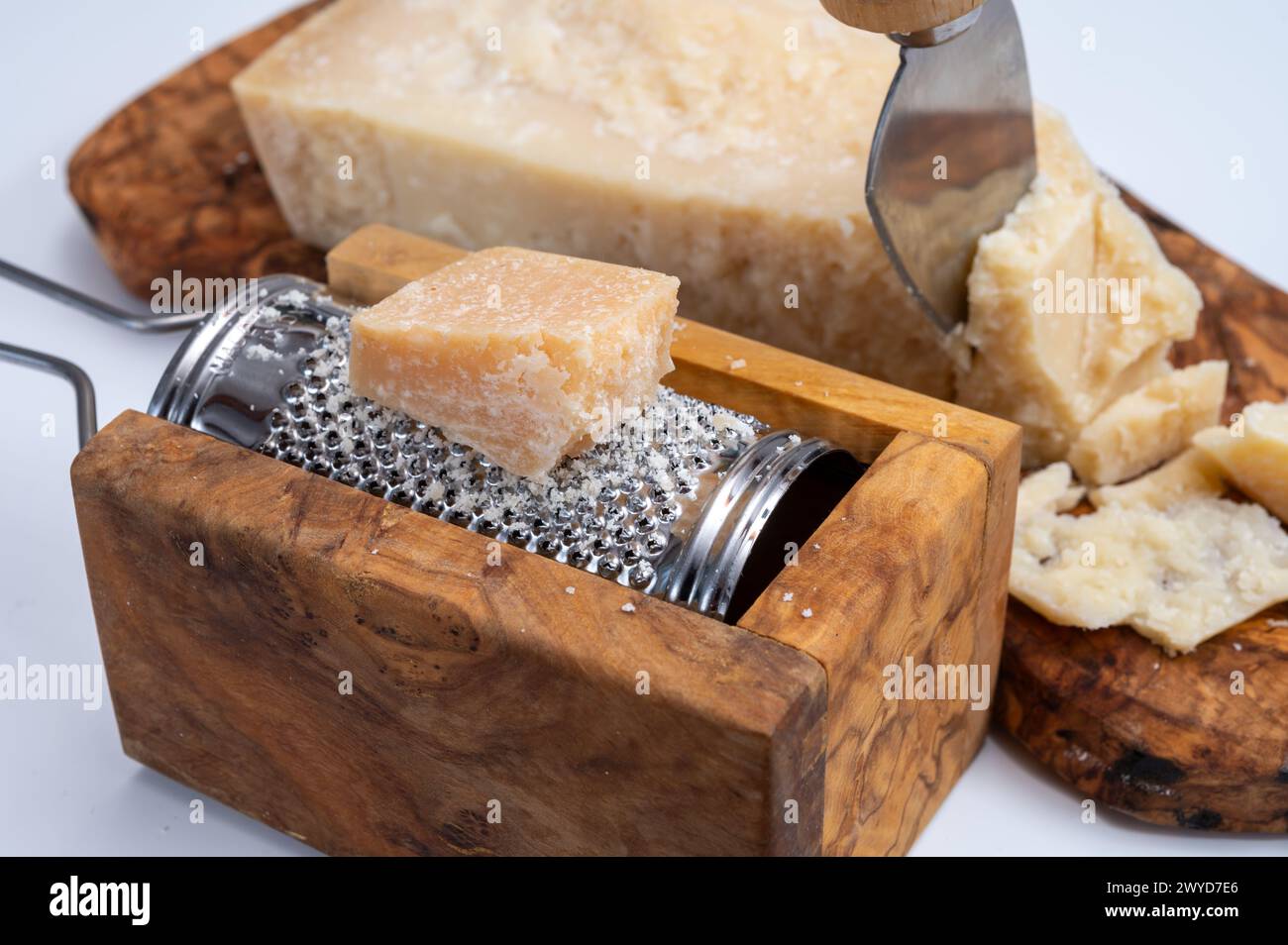 Traditional italian food - 24 months aged in caves Italian parmesan ...